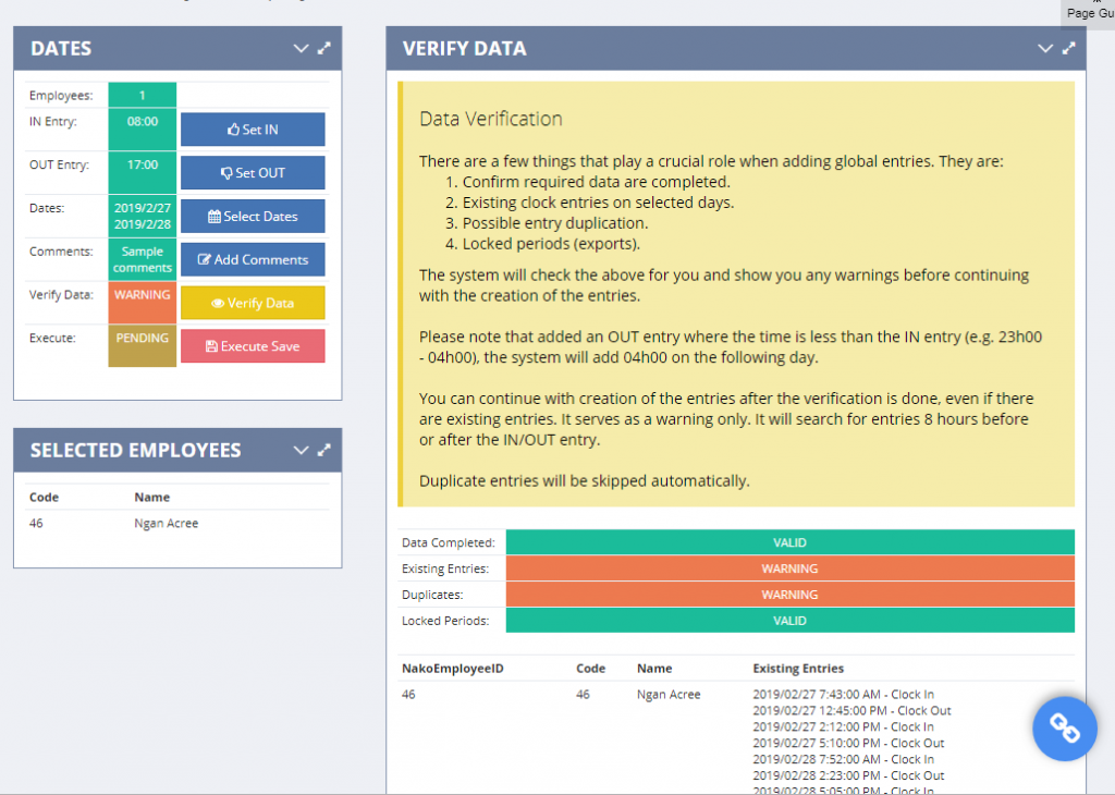 In-Depth Clock or Time Entry Management - Clock System | Time And ...